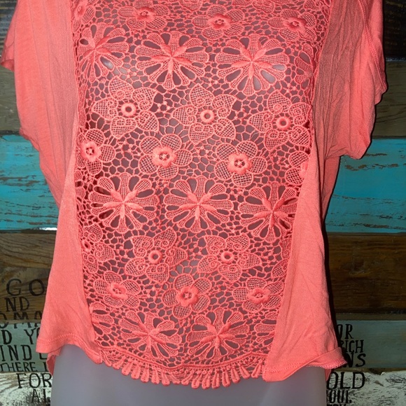 Rewind | Tops | Nwot Rewind High Low Lace Sheer Top Small | Poshmark